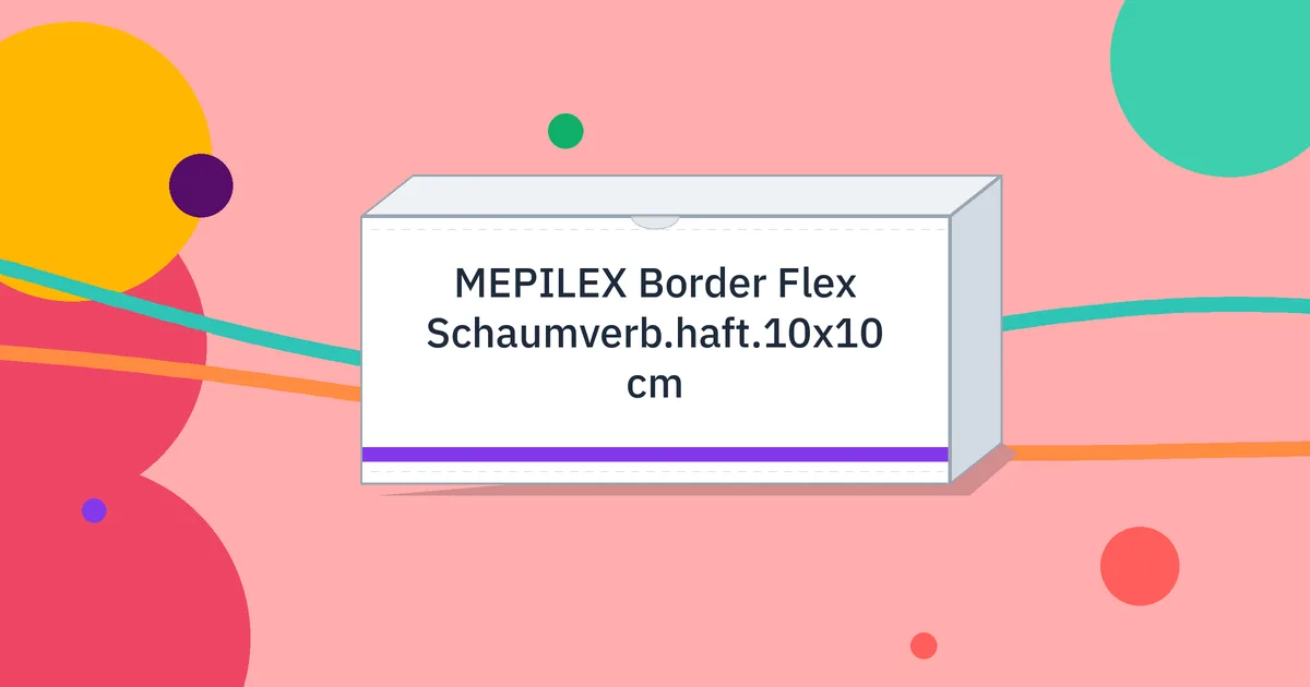 Symbolbild: Packung mit der Aufschrift MEPILEX Border Flex Schaumverb.haft.10x10 cm (PZN 18411212) – Verfügbarkeit und Bezug in Apotheken in Frankfurt am Main