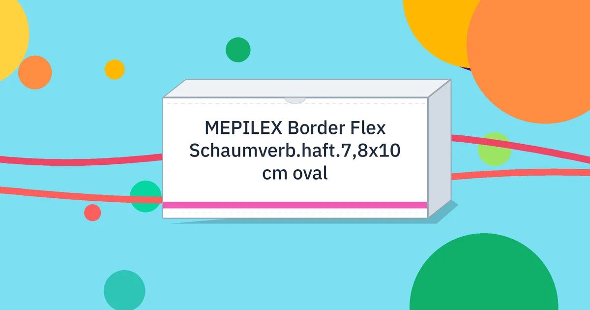 Symbolbild: Packung mit der Aufschrift MEPILEX Border Flex Schaumverb.haft.7,8x10 cm oval (PZN 16326146) – Verfügbarkeit und Bezug in Apotheken in Frankfurt am Main
