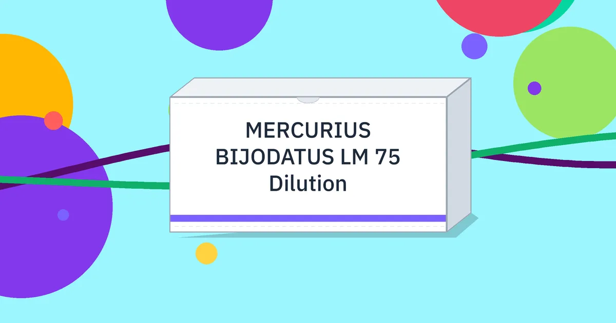 Symbolbild: Packung mit der Aufschrift MERCURIUS BIJODATUS LM 75 Dilution (PZN 12948862) – Verfügbarkeit und Bezug in Apotheken in Frankfurt am Main