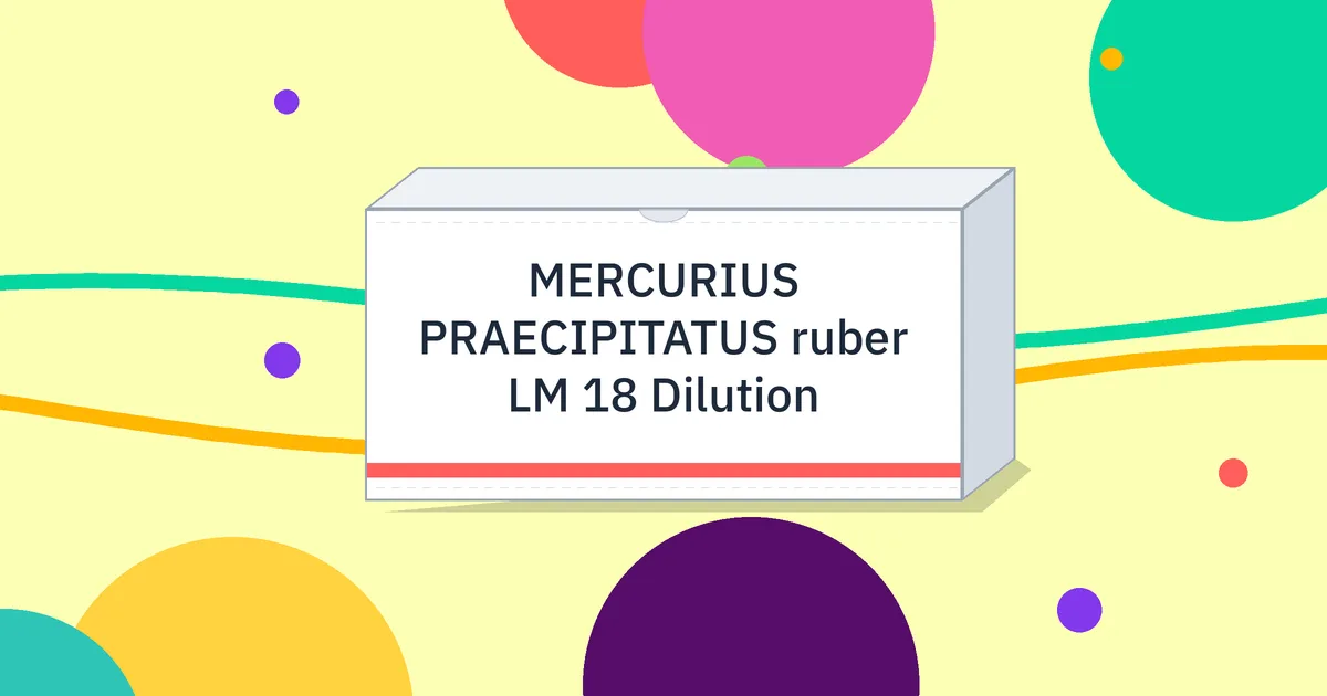 Symbolbild: Packung mit der Aufschrift MERCURIUS PRAECIPITATUS ruber LM 18 Dilution (PZN 12953231) – Verfügbarkeit und Bezug in Apotheken in Frankfurt am Main