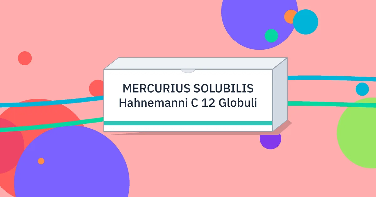 Symbolbild: Packung mit der Aufschrift MERCURIUS SOLUBILIS Hahnemanni C 12 Globuli (PZN 04227396) – Verfügbarkeit und Bezug in Apotheken in Frankfurt am Main