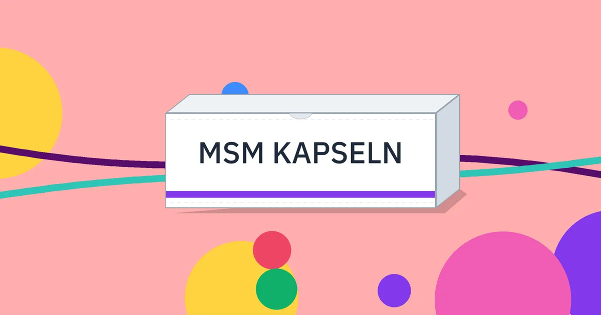 Symbolbild: Packung mit der Aufschrift MSM KAPSELN (PZN 18427383) – Verfügbarkeit und Bezug in Apotheken in Frankfurt am Main