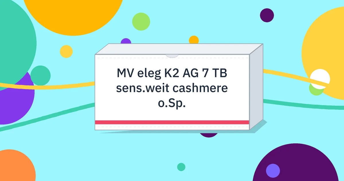 Symbolbild: Packung mit der Aufschrift MV eleg K2 AG 7 TB sens.weit cashmere o.Sp. (PZN 14678958) – Verfügbarkeit und Bezug in Apotheken in Frankfurt am Main