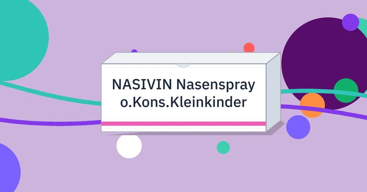 Symbolbild: Packung mit der Aufschrift NASIVIN Nasenspray o.Kons.Kleinkinder (PZN 13246056) – Verfügbarkeit und Bezug in Apotheken in Frankfurt am Main