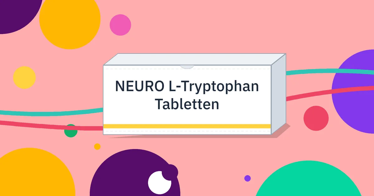 Symbolbild: Packung mit der Aufschrift NEURO L-Tryptophan Tabletten (PZN 06562006) – Verfügbarkeit und Bezug in Apotheken in Frankfurt am Main