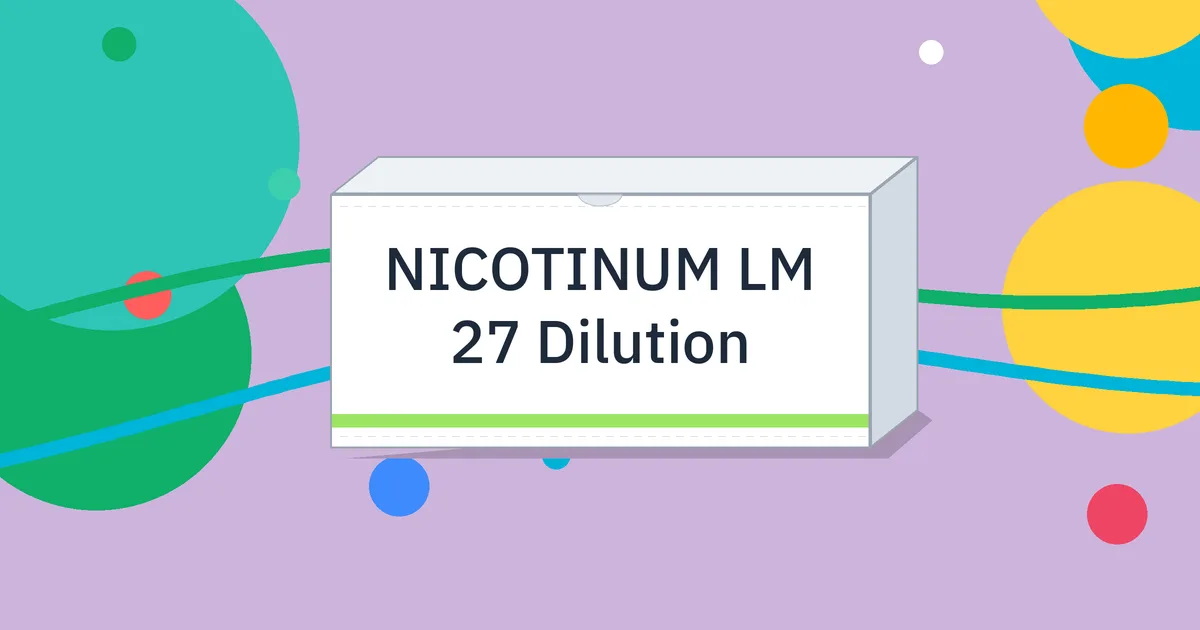 Symbolbild: Packung mit der Aufschrift NICOTINUM LM 27 Dilution (PZN 12969278) – Verfügbarkeit und Bezug in Apotheken in Frankfurt am Main