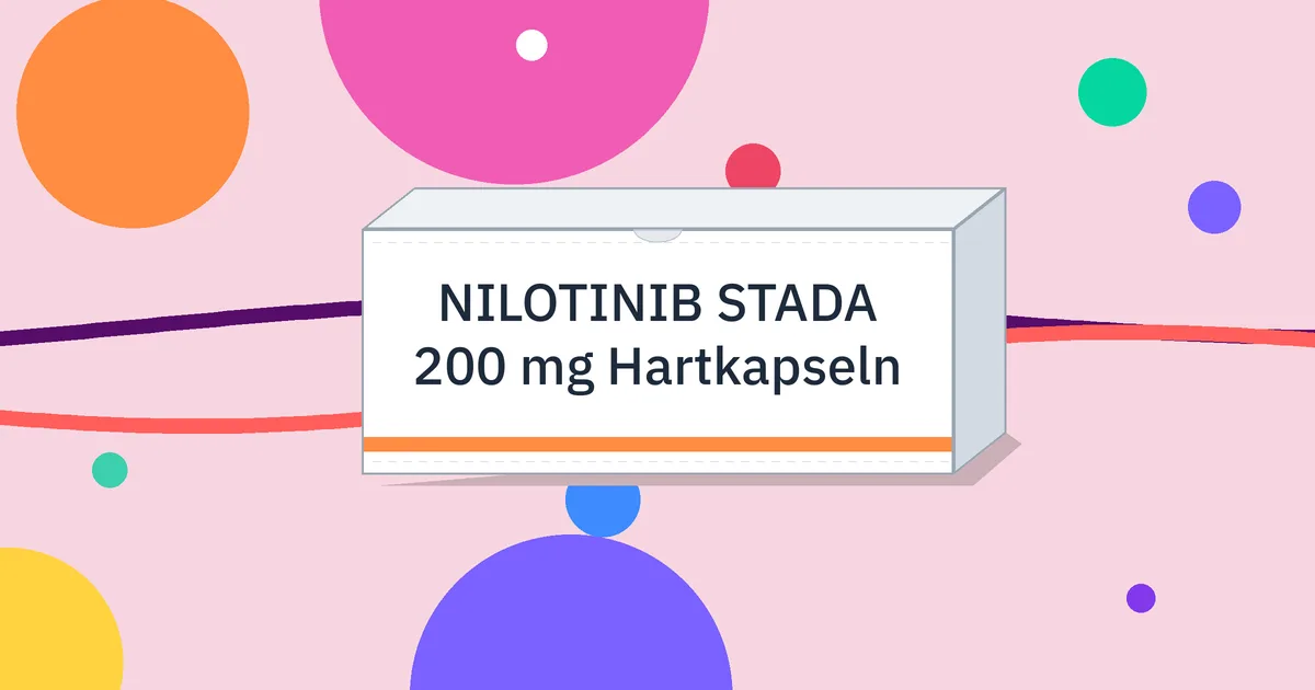 Symbolbild: Packung mit der Aufschrift NILOTINIB STADA 200 mg Hartkapseln (PZN 19236461) – Verfügbarkeit und Bezug in Apotheken in Frankfurt am Main