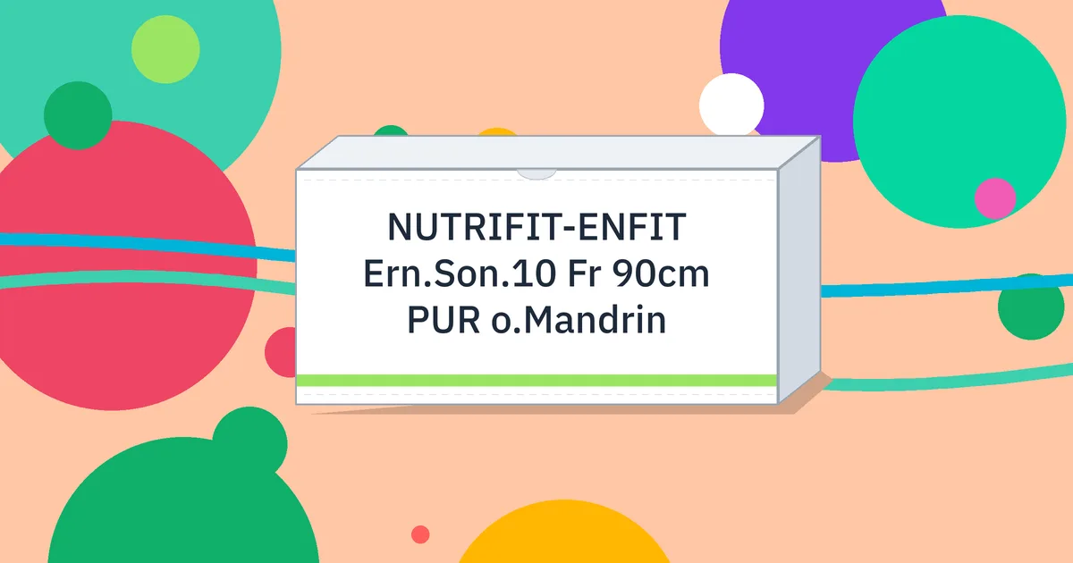Symbolbild: Packung mit der Aufschrift NUTRIFIT-ENFIT Ern.Son.10 Fr 90cm PUR o.Mandrin (PZN 14173796) – Verfügbarkeit und Bezug in Apotheken in Frankfurt am Main