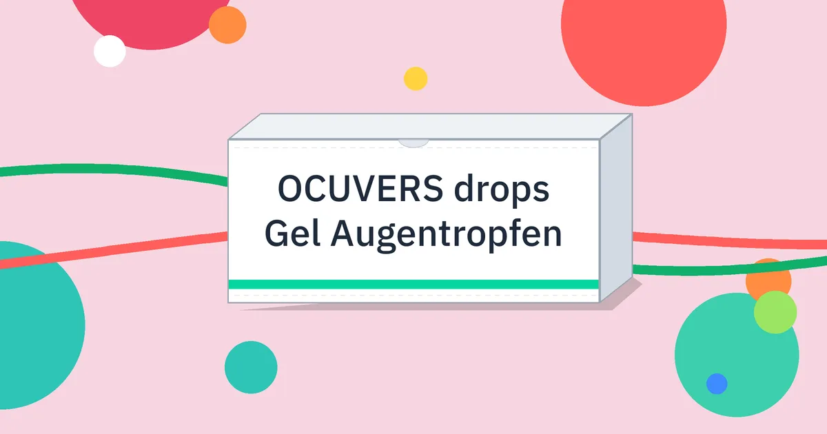 Symbolbild: Packung mit der Aufschrift OCUVERS drops Gel Augentropfen (PZN 19225983) – Verfügbarkeit und Bezug in Apotheken in Frankfurt am Main