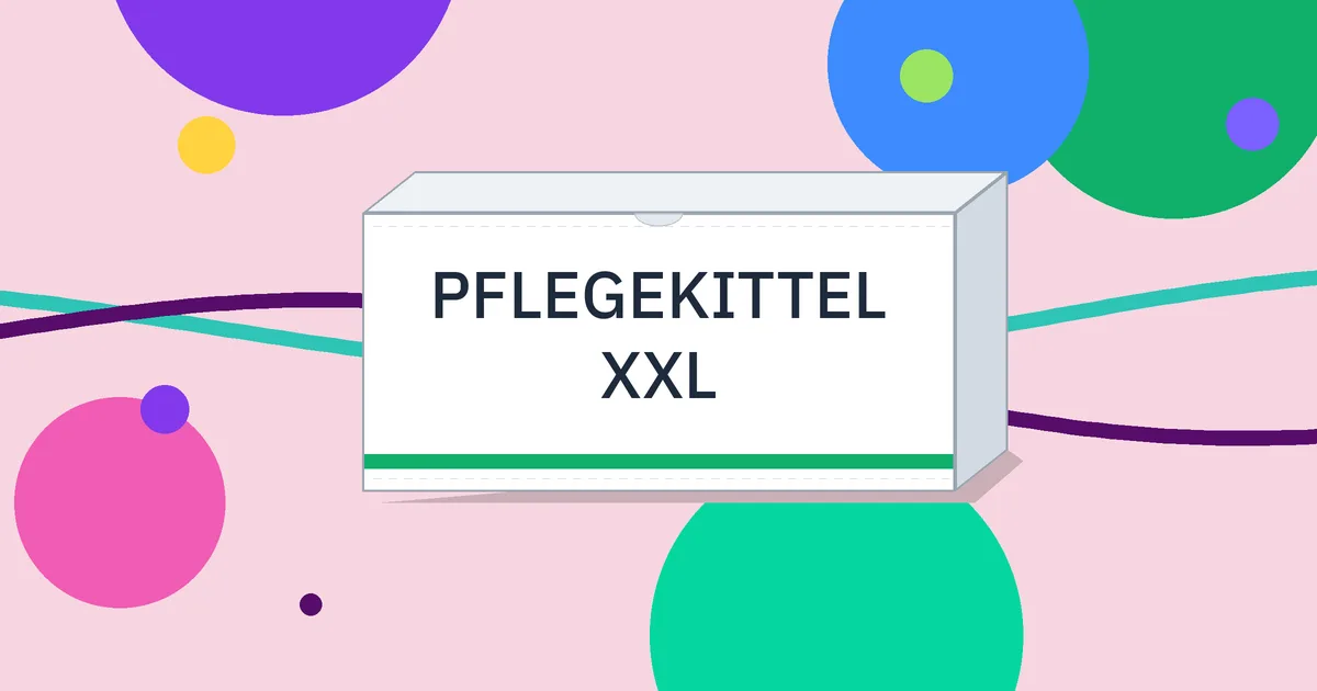 Symbolbild: Packung mit der Aufschrift PFLEGEKITTEL XXL (PZN 16850829) – Verfügbarkeit und Bezug in Apotheken in Frankfurt am Main