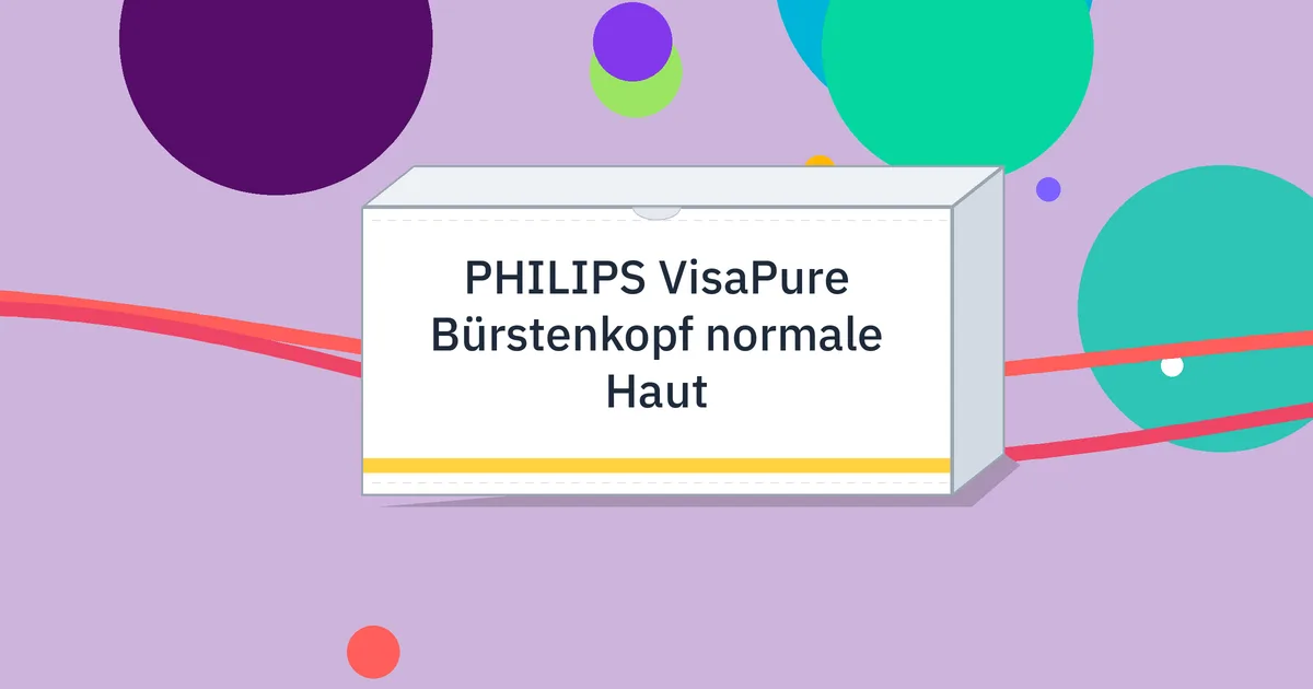 Symbolbild: Packung mit der Aufschrift PHILIPS VisaPure Bürstenkopf normale Haut (PZN 10027537) – Verfügbarkeit und Bezug in Apotheken in Frankfurt am Main