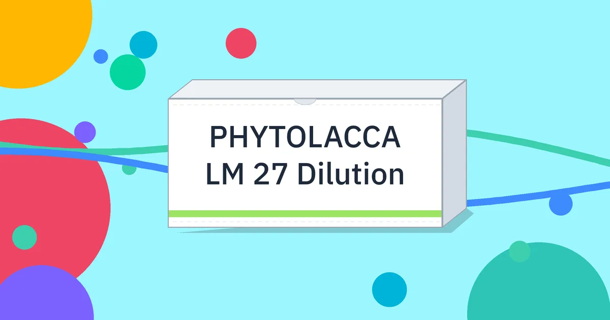Symbolbild: Packung mit der Aufschrift PHYTOLACCA LM 27 Dilution (PZN 13036413) – Verfügbarkeit und Bezug in Apotheken in Frankfurt am Main