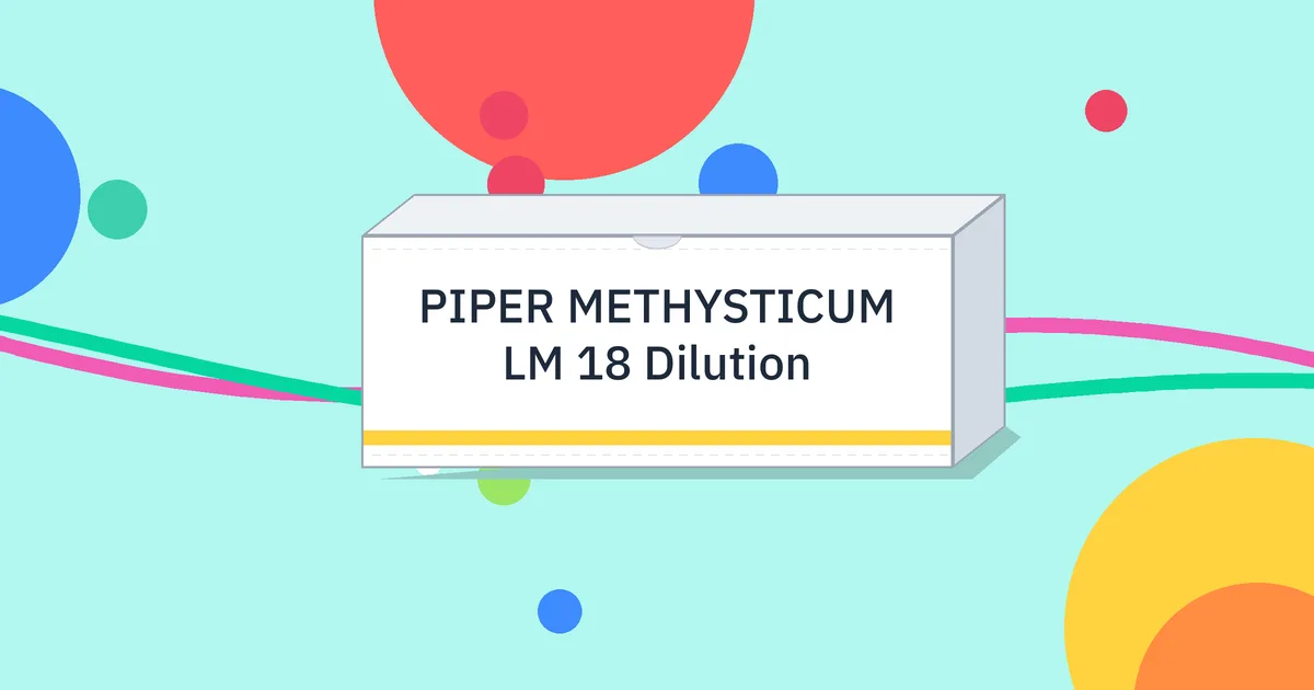 Symbolbild: Packung mit der Aufschrift PIPER METHYSTICUM LM 18 Dilution (PZN 13643490) – Verfügbarkeit und Bezug in Apotheken in Frankfurt am Main