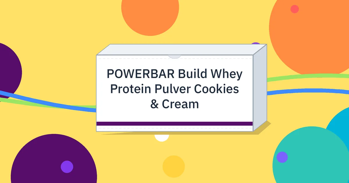 Symbolbild: Packung mit der Aufschrift POWERBAR Build Whey Protein Pulver Cookies & Cream (PZN 19236314) – Verfügbarkeit und Bezug in Apotheken in Frankfurt am Main
