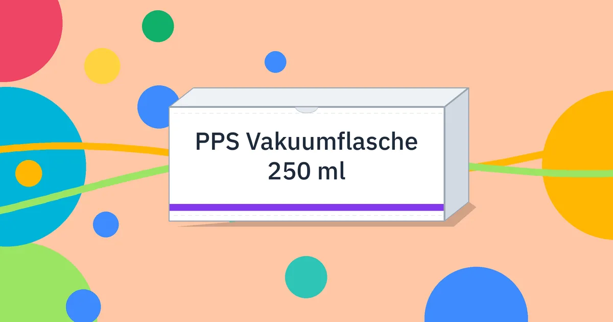 Symbolbild: Packung mit der Aufschrift PPS Vakuumflasche 250 ml (PZN 03769563) – Verfügbarkeit und Bezug in Apotheken in Frankfurt am Main