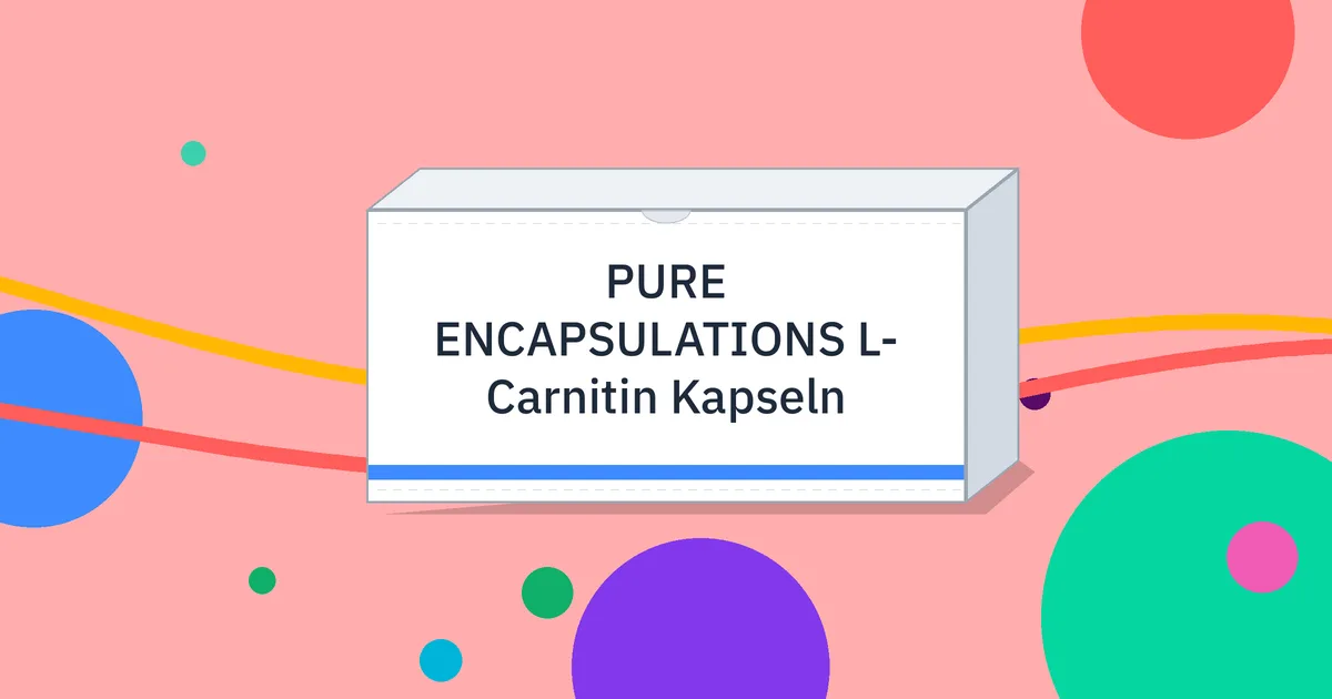Symbolbild: Packung mit der Aufschrift PURE ENCAPSULATIONS L-Carnitin Kapseln (PZN 05131327) – Verfügbarkeit und Bezug in Apotheken in Frankfurt am Main