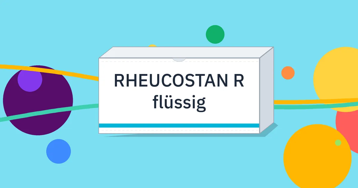 Symbolbild: Packung mit der Aufschrift RHEUCOSTAN R flüssig (PZN 02940753) – Verfügbarkeit und Bezug in Apotheken in Frankfurt am Main