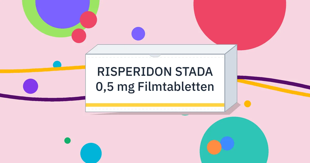 Symbolbild: Packung mit der Aufschrift RISPERIDON STADA 0,5 mg Filmtabletten (PZN 02744489) – Verfügbarkeit und Bezug in Apotheken in Frankfurt am Main