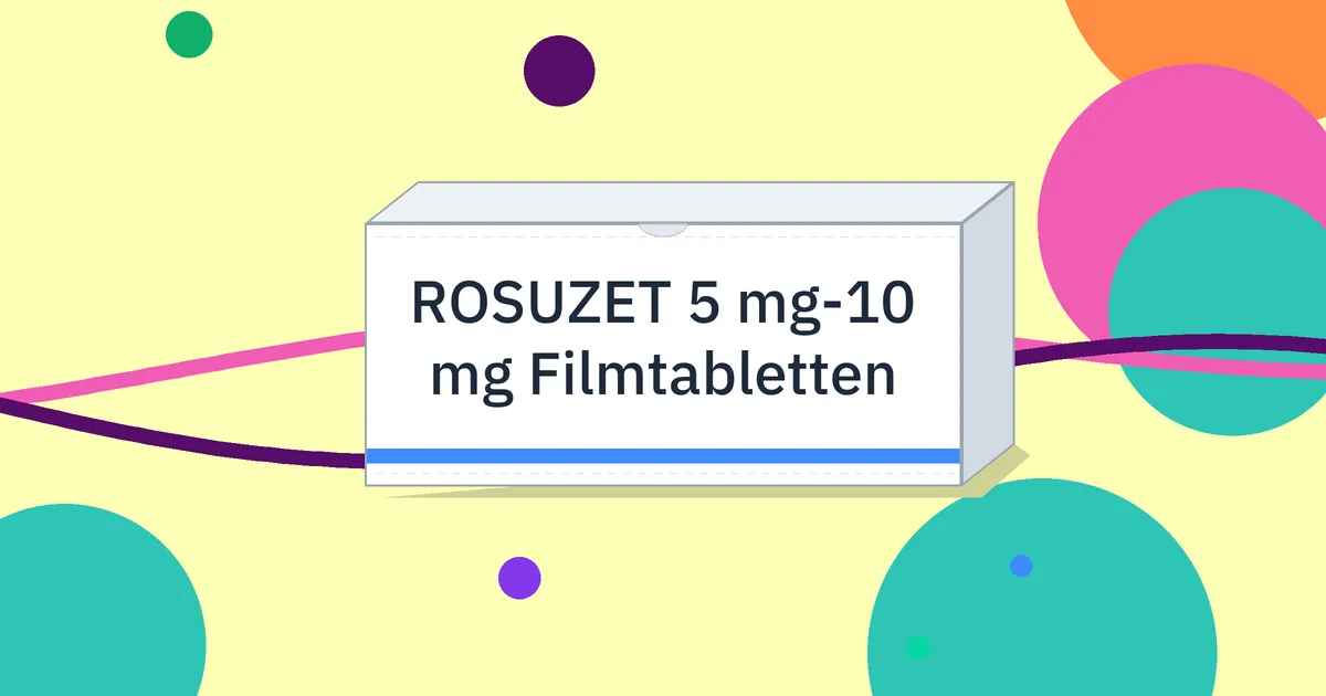 Symbolbild: Packung mit der Aufschrift ROSUZET 5 mg-10 mg Filmtabletten (PZN 19129937) – Verfügbarkeit und Bezug in Apotheken in Frankfurt am Main