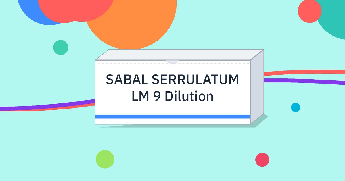 Symbolbild: Packung mit der Aufschrift SABAL SERRULATUM LM 9 Dilution (PZN 13174948) – Verfügbarkeit und Bezug in Apotheken in Frankfurt am Main