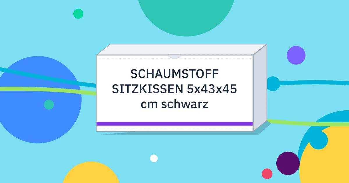 Symbolbild: Packung mit der Aufschrift SCHAUMSTOFF SITZKISSEN 5x43x45 cm schwarz (PZN 03772737) – Verfügbarkeit und Bezug in Apotheken in Frankfurt am Main