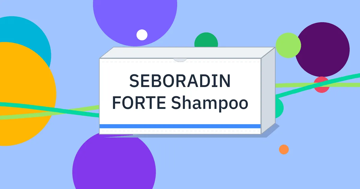 Symbolbild: Packung mit der Aufschrift SEBORADIN FORTE Shampoo (PZN 18402035) – Verfügbarkeit und Bezug in Apotheken in Frankfurt am Main