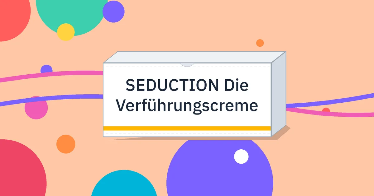 Symbolbild: Packung mit der Aufschrift SEDUCTION Die Verführungscreme (PZN 13170117) – Verfügbarkeit und Bezug in Apotheken in Frankfurt am Main