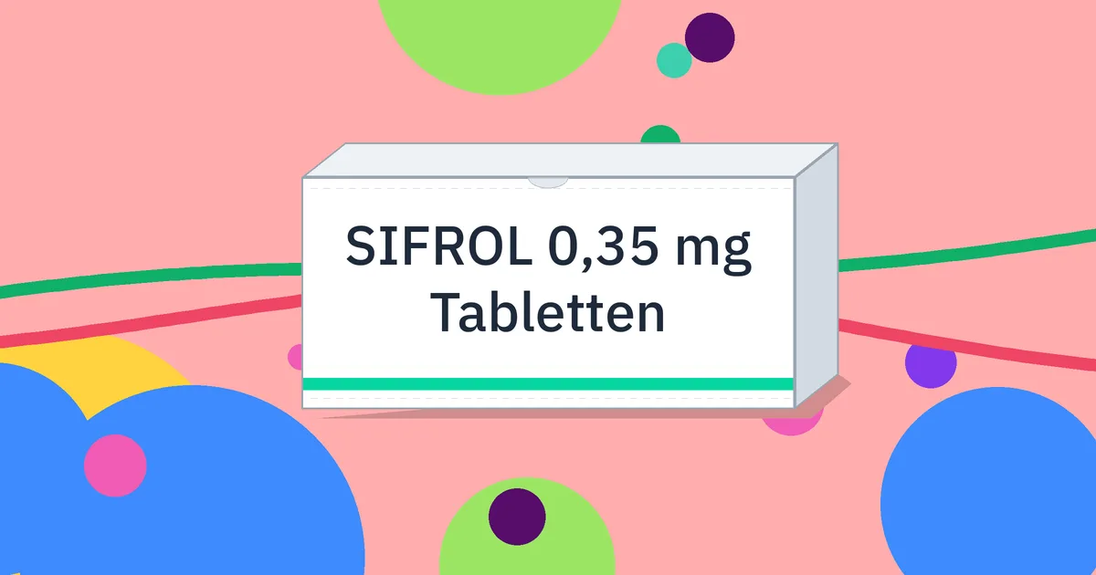 Symbolbild: Packung mit der Aufschrift SIFROL 0,35 mg Tabletten (PZN 17545117) – Verfügbarkeit und Bezug in Apotheken in Frankfurt am Main