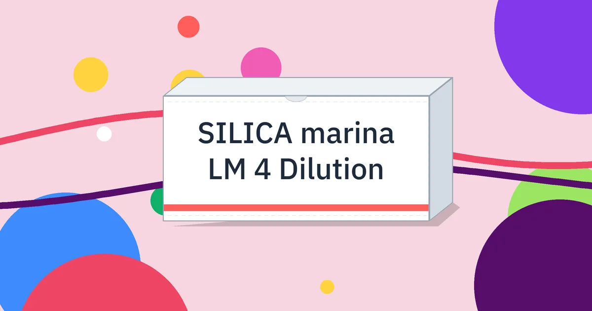 Symbolbild: Packung mit der Aufschrift SILICA marina LM 4 Dilution (PZN 13189625) – Verfügbarkeit und Bezug in Apotheken in Frankfurt am Main