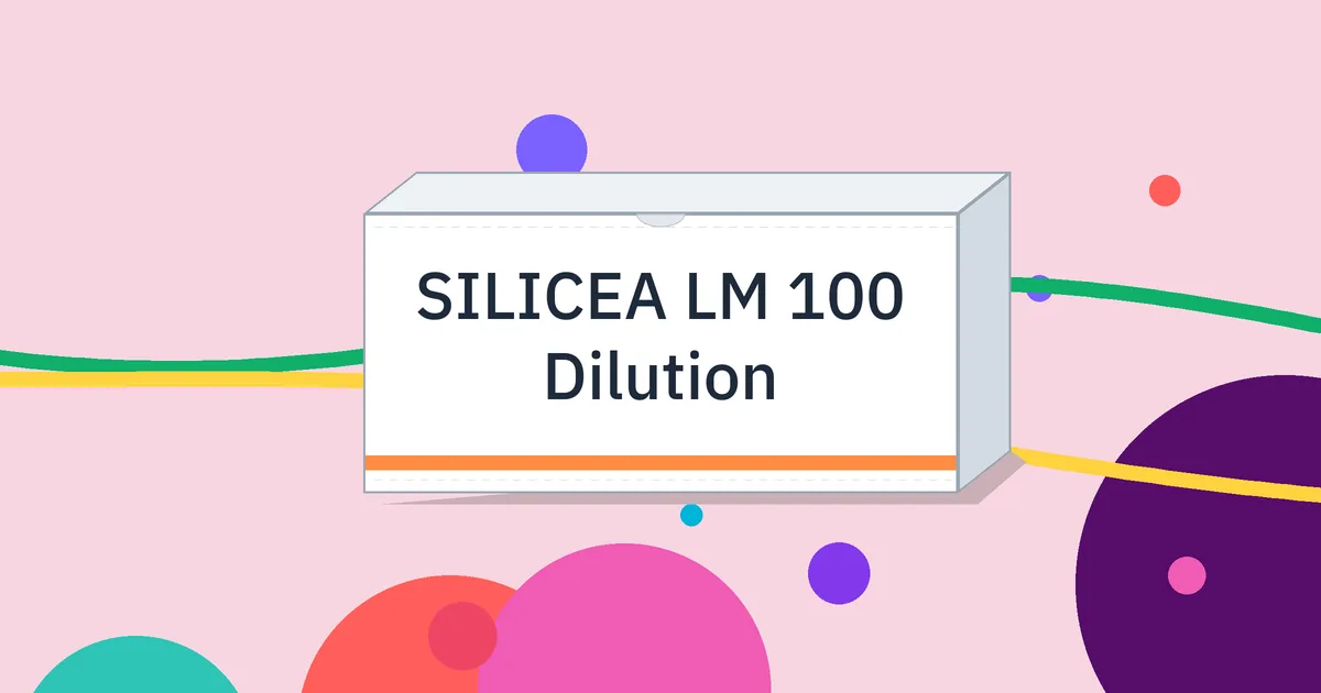 Symbolbild: Packung mit der Aufschrift SILICEA LM 100 Dilution (PZN 13190433) – Verfügbarkeit und Bezug in Apotheken in Frankfurt am Main