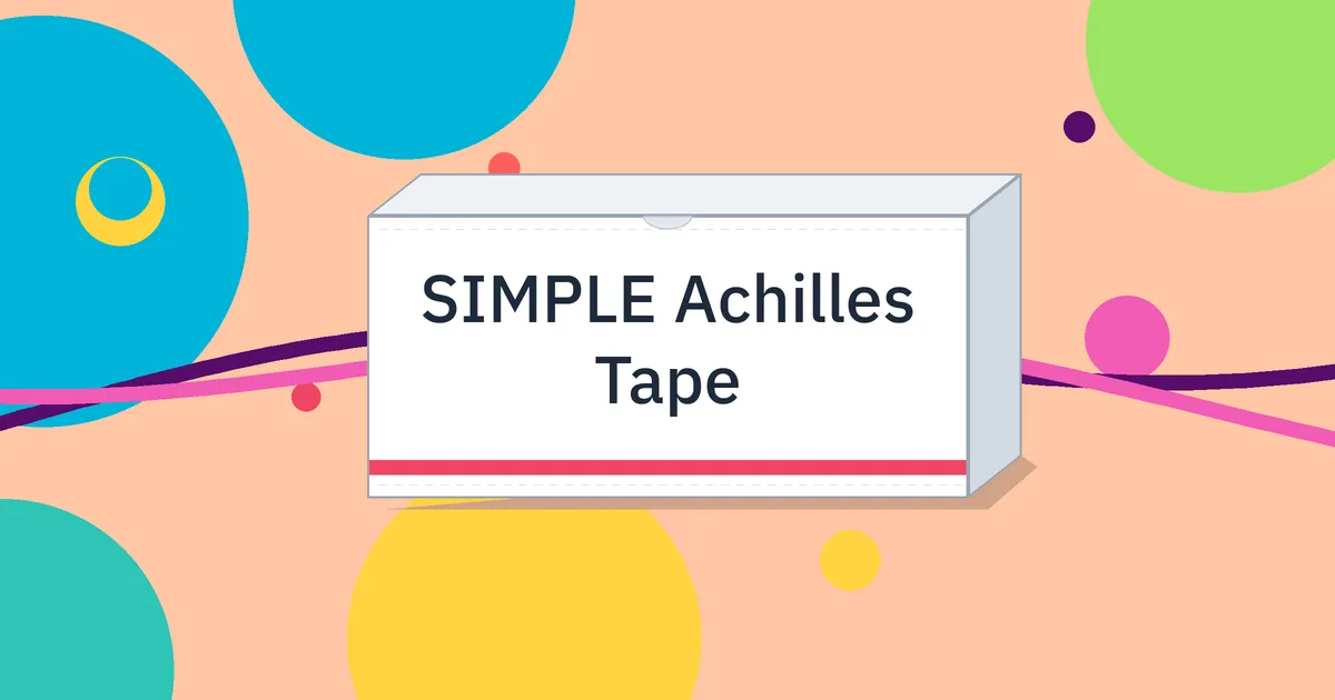 Symbolbild: Packung mit der Aufschrift SIMPLE Achilles Tape (PZN 06116063) – Verfügbarkeit und Bezug in Apotheken in Frankfurt am Main