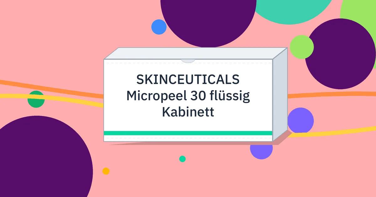 Symbolbild: Packung mit der Aufschrift SKINCEUTICALS Micropeel 30 flüssig Kabinett (PZN 11853645) – Verfügbarkeit und Bezug in Apotheken in Frankfurt am Main