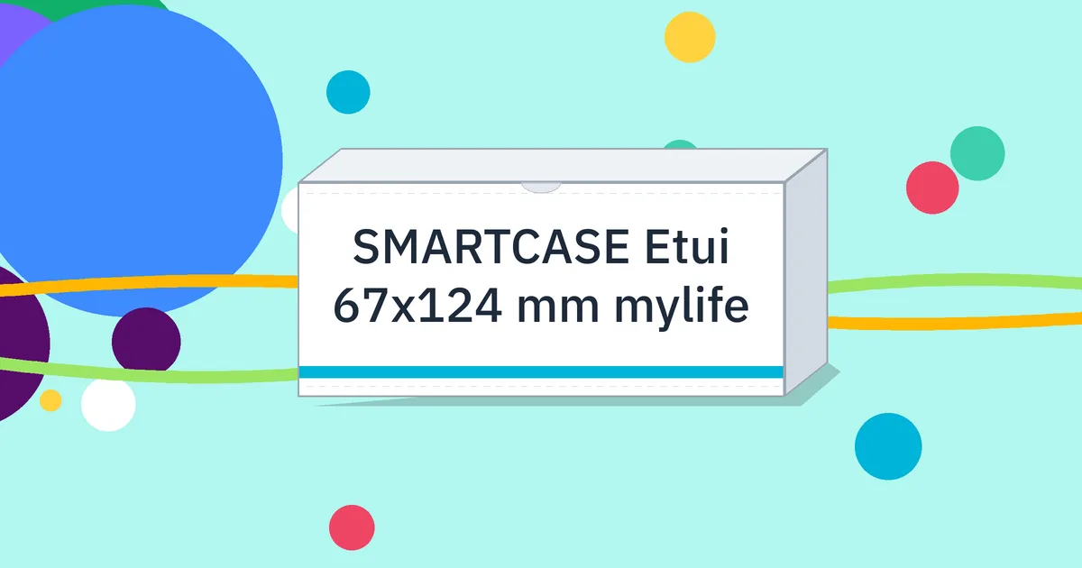 Symbolbild: Packung mit der Aufschrift SMARTCASE Etui 67x124 mm mylife (PZN 12363570) – Verfügbarkeit und Bezug in Apotheken in Frankfurt am Main
