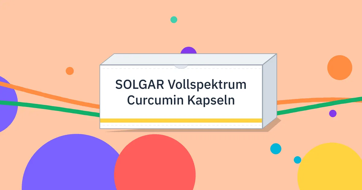 Symbolbild: Packung mit der Aufschrift SOLGAR Vollspektrum Curcumin Kapseln (PZN 19500863) – Verfügbarkeit und Bezug in Apotheken in Frankfurt am Main
