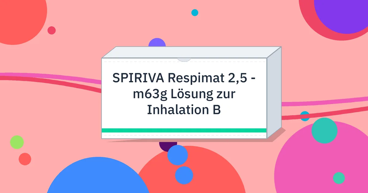 Symbolbild: Packung mit der Aufschrift SPIRIVA Respimat 2,5 -m63g Lösung zur Inhalation B (PZN 09426433) – Verfügbarkeit und Bezug in Apotheken in Frankfurt am Main