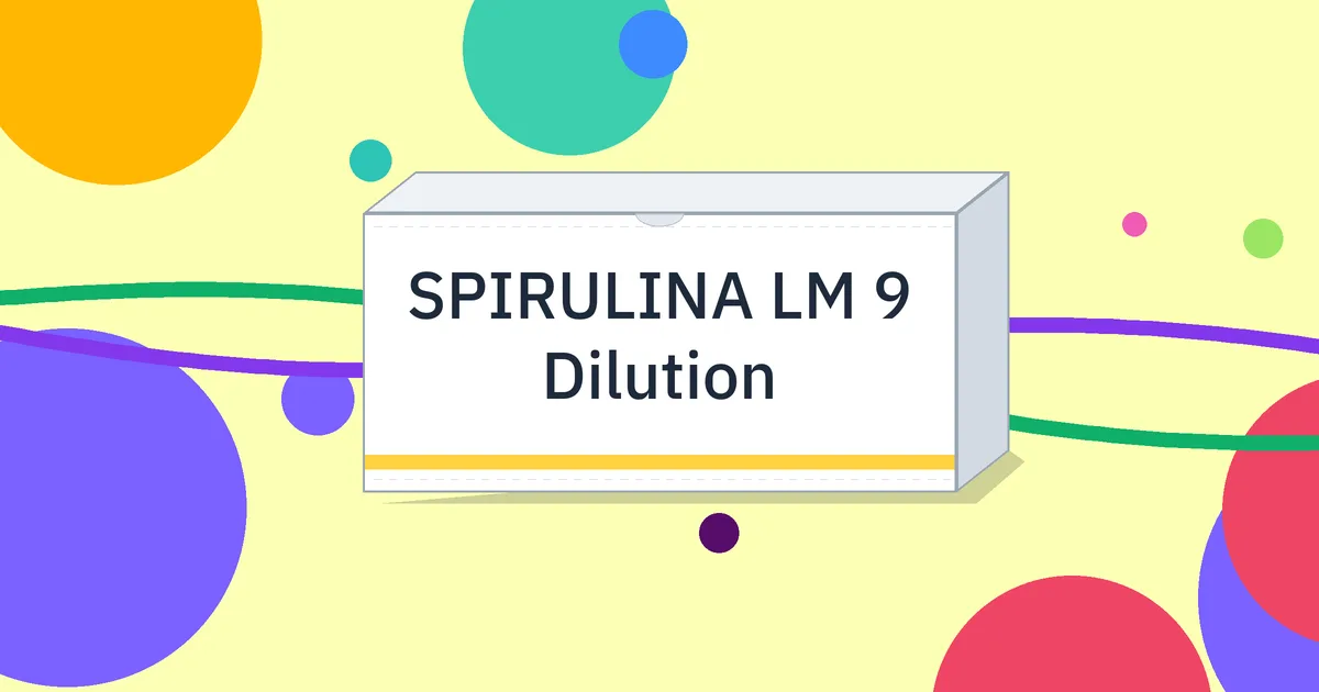 Symbolbild: Packung mit der Aufschrift SPIRULINA LM 9 Dilution (PZN 13682656) – Verfügbarkeit und Bezug in Apotheken in Frankfurt am Main