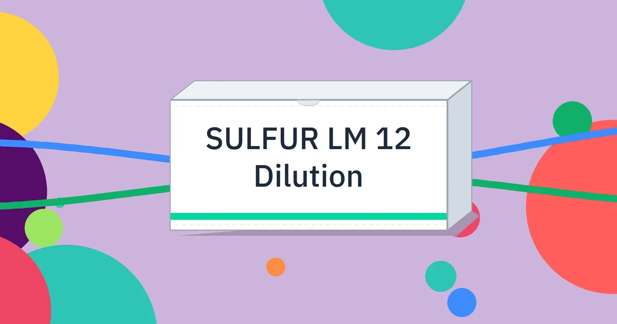 Symbolbild: Packung mit der Aufschrift SULFUR LM 12 Dilution (PZN 02604044) – Verfügbarkeit und Bezug in Apotheken in Frankfurt am Main