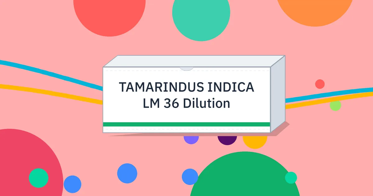 Symbolbild: Packung mit der Aufschrift TAMARINDUS INDICA LM 36 Dilution (PZN 13686861) – Verfügbarkeit und Bezug in Apotheken in Frankfurt am Main