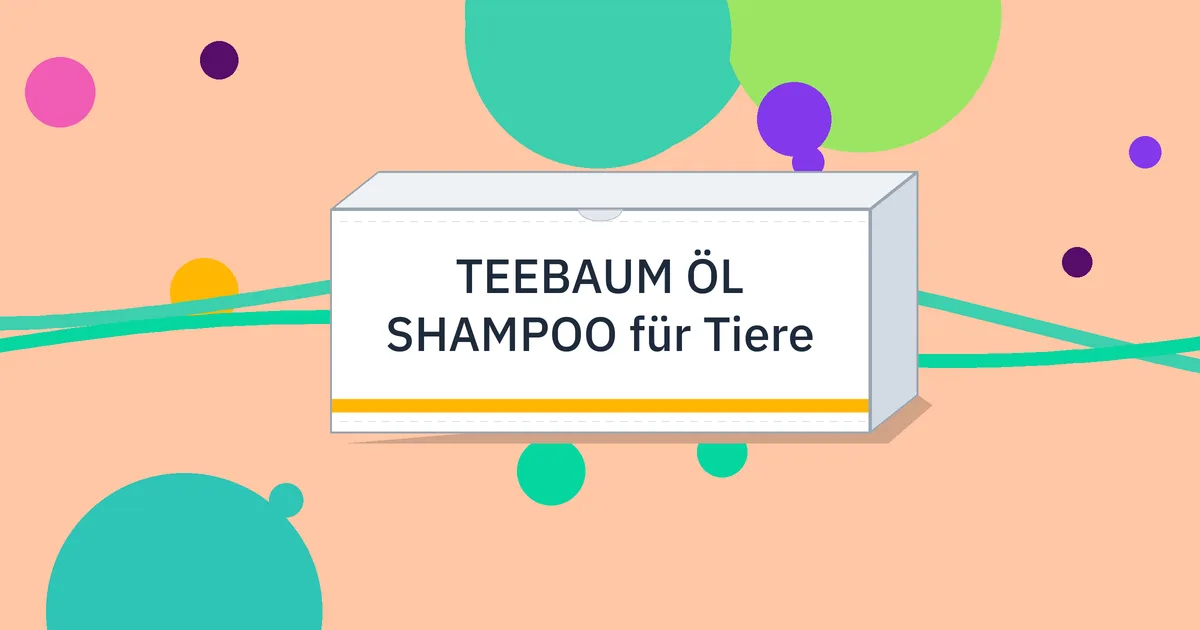 Symbolbild: Packung mit der Aufschrift TEEBAUM ÖL SHAMPOO für Tiere (PZN 07565679) – Verfügbarkeit und Bezug in Apotheken in Frankfurt am Main