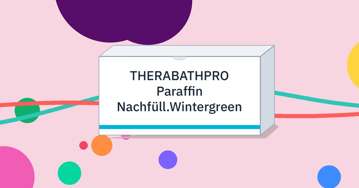 Symbolbild: Packung mit der Aufschrift THERABATHPRO Paraffin Nachfüll.Wintergreen (PZN 03421191) – Verfügbarkeit und Bezug in Apotheken in Frankfurt am Main