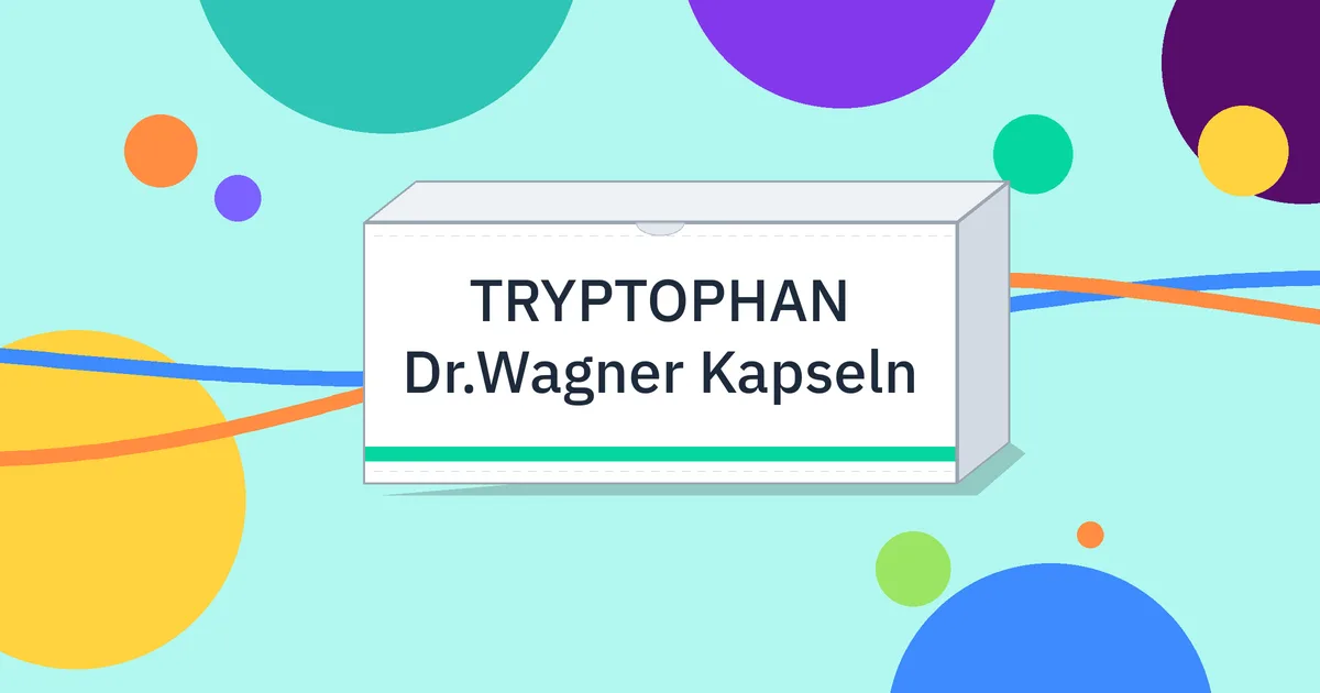 Symbolbild: Packung mit der Aufschrift TRYPTOPHAN Dr.Wagner Kapseln (PZN 11029277) – Verfügbarkeit und Bezug in Apotheken in Frankfurt am Main