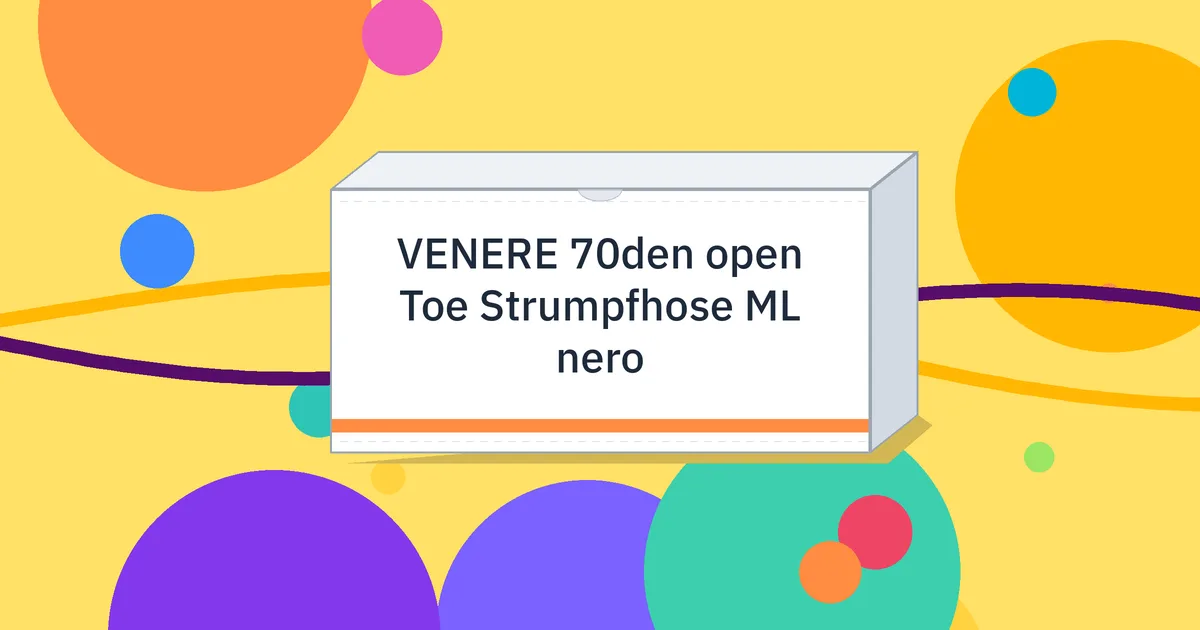 Symbolbild: Packung mit der Aufschrift VENERE 70den open Toe Strumpfhose ML nero (PZN 16174268) – Verfügbarkeit und Bezug in Apotheken in Frankfurt am Main