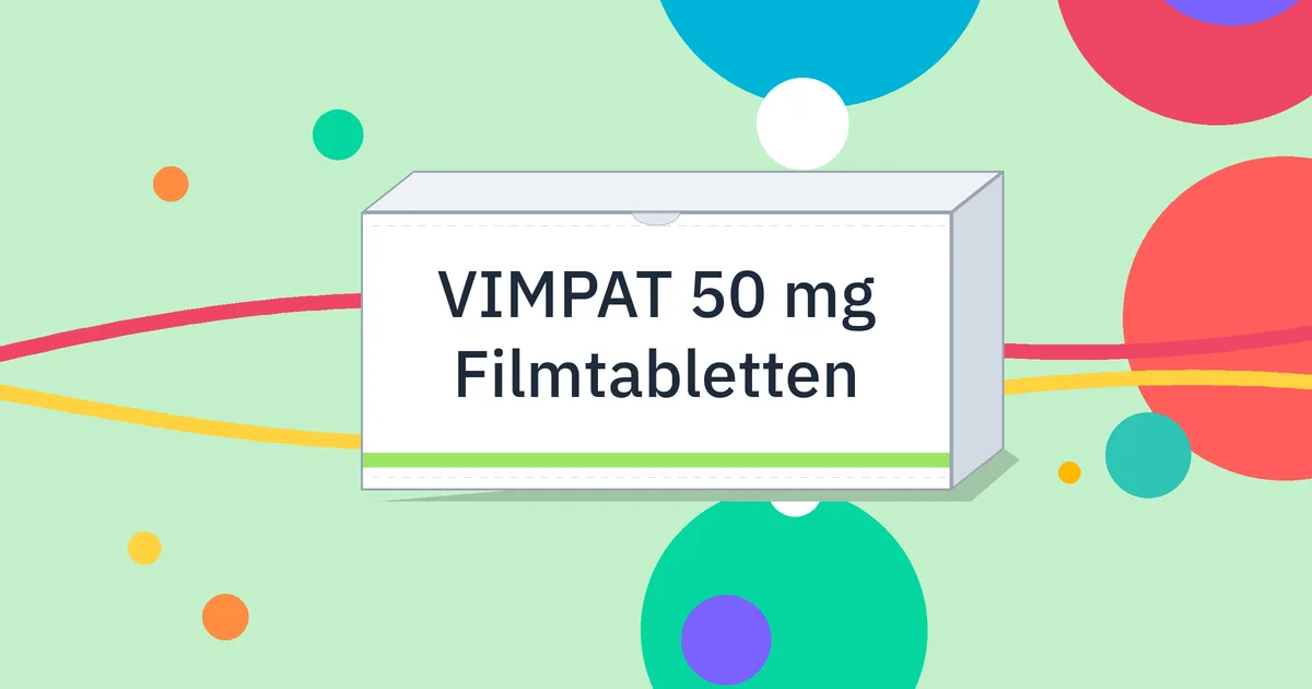 Symbolbild: Packung mit der Aufschrift VIMPAT 50 mg Filmtabletten (PZN 02818058) – Verfügbarkeit und Bezug in Apotheken in Frankfurt am Main