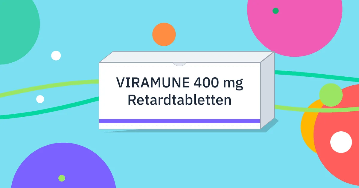 Symbolbild: Packung mit der Aufschrift VIRAMUNE 400 mg Retardtabletten (PZN 00056561) – Verfügbarkeit und Bezug in Apotheken in Frankfurt am Main