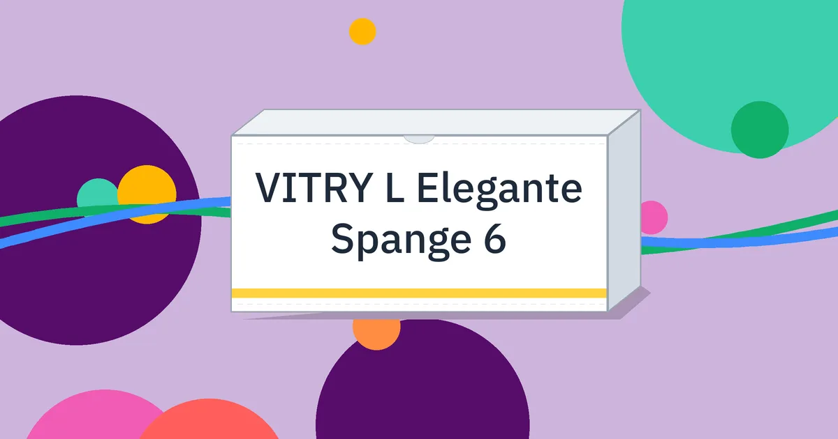 Symbolbild: Packung mit der Aufschrift VITRY L Elegante Spange 6 (PZN 19066326) – Verfügbarkeit und Bezug in Apotheken in Frankfurt am Main