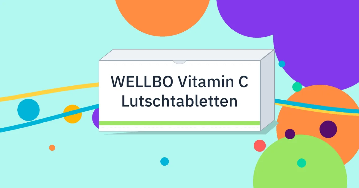 Symbolbild: Packung mit der Aufschrift WELLBO Vitamin C Lutschtabletten (PZN 05024726) – Verfügbarkeit und Bezug in Apotheken in Frankfurt am Main