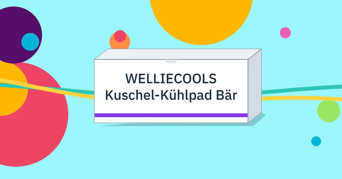 Symbolbild: Packung mit der Aufschrift WELLIECOOLS Kuschel-Kühlpad Bär (PZN 17400376) – Verfügbarkeit und Bezug in Apotheken in Frankfurt am Main