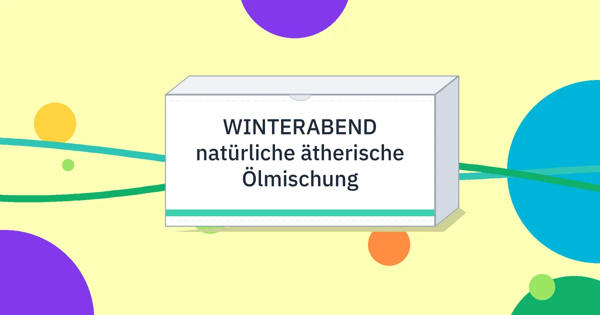 Symbolbild: Packung mit der Aufschrift WINTERABEND natürliche ätherische Ölmischung (PZN 07782187) – Verfügbarkeit und Bezug in Apotheken in Frankfurt am Main