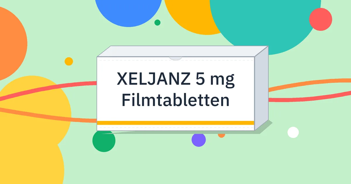 Symbolbild: Packung mit der Aufschrift XELJANZ 5 mg Filmtabletten (PZN 18198468) – Verfügbarkeit und Bezug in Apotheken in Frankfurt am Main