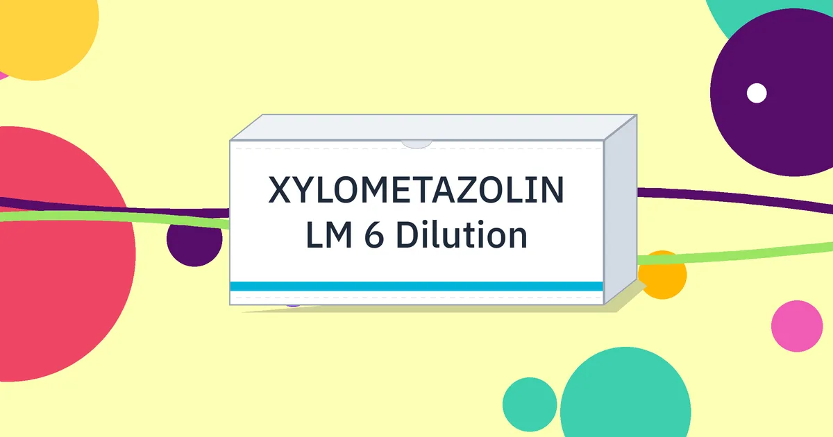 Symbolbild: Packung mit der Aufschrift XYLOMETAZOLIN LM 6 Dilution (PZN 13283152) – Verfügbarkeit und Bezug in Apotheken in Frankfurt am Main